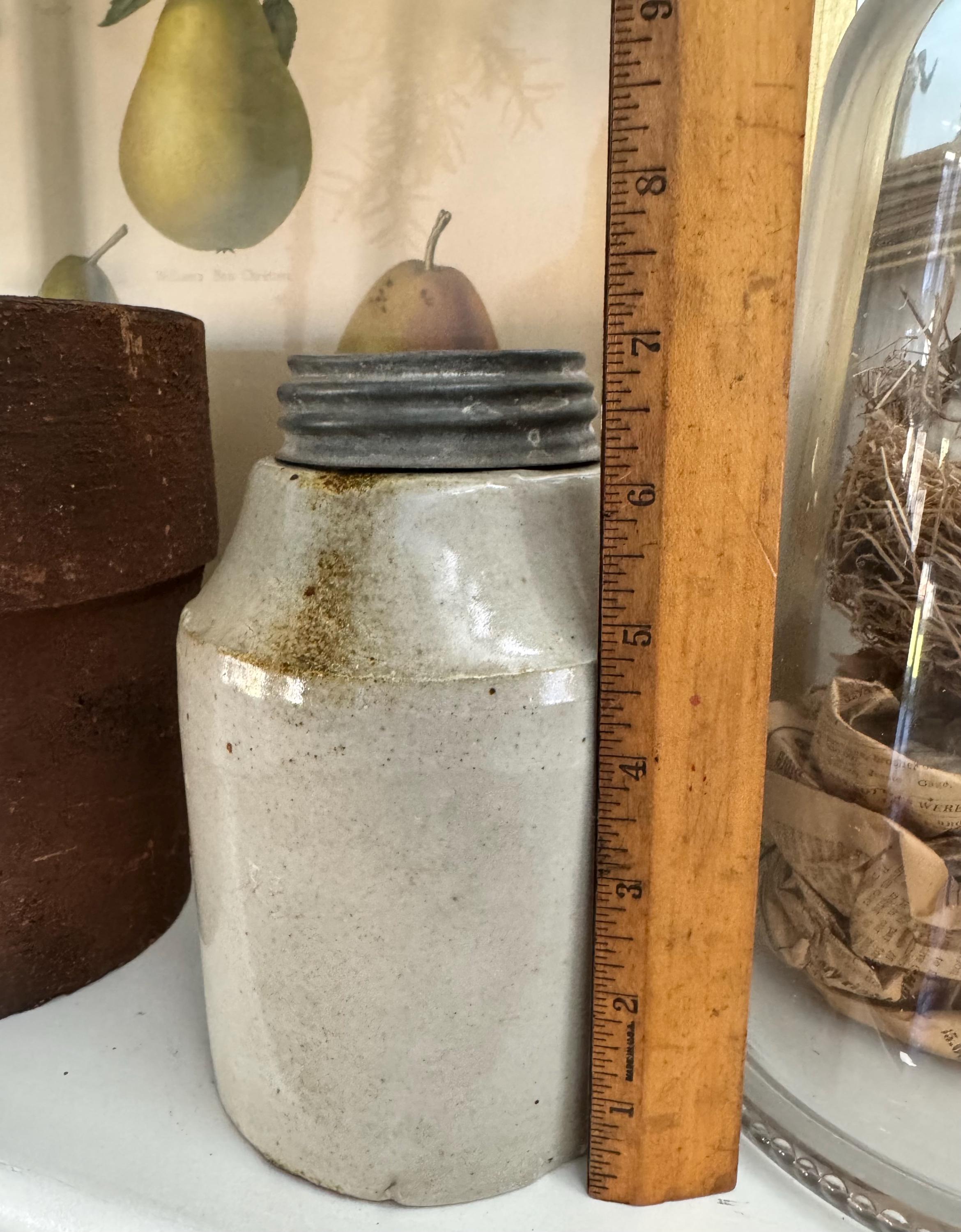Antique Stoneware Jar / Fruit / Canning Jar / Macomb Pottery Co / Crock ...