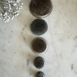 5 Vintage Round Spiked Frogs / Frog / Floral / Arrangement / Florist ...