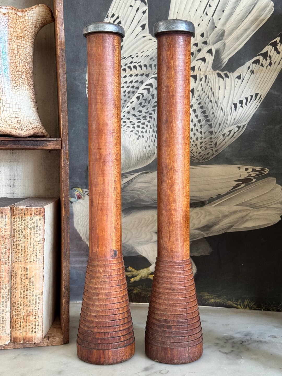 2 Antique Wood Spools / String / Yarn / Thread / Repurpose / Reuse ...