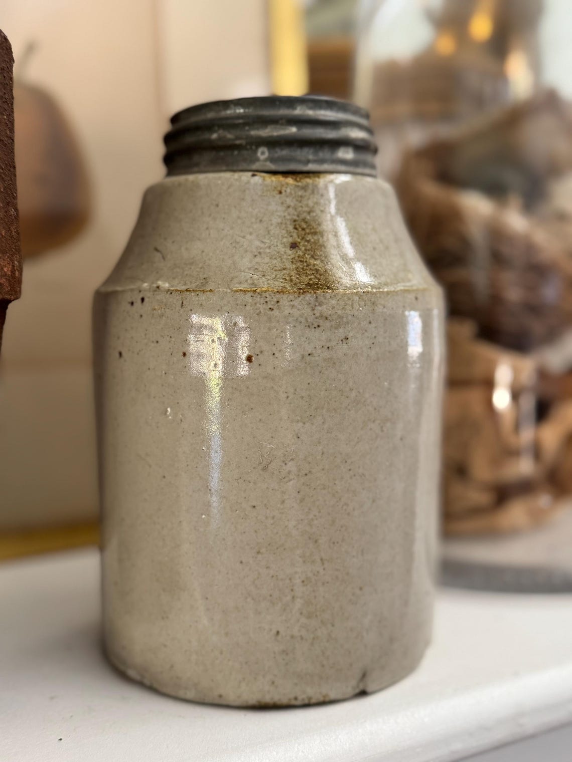 Antique Stoneware Jar / Fruit / Canning Jar / Macomb Pottery Co / Crock ...