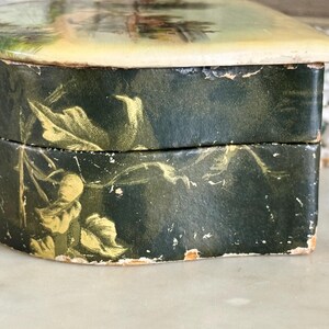 Antique Celluloid Box / Jewelry / Amish / Container / Scenery / Trinket ...