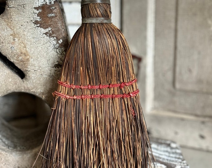 Vintage Whisk Broom / Rusty / Farmhouse / Garage / Brush / Sweep / Hand ...