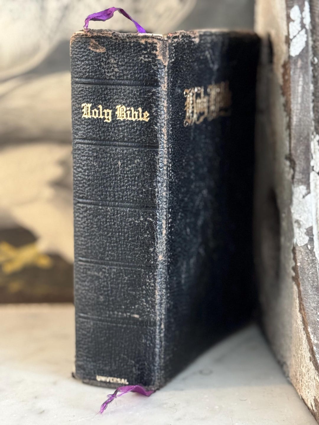 Vintage Bible / Black Leather / Religious / Book / King James - Etsy