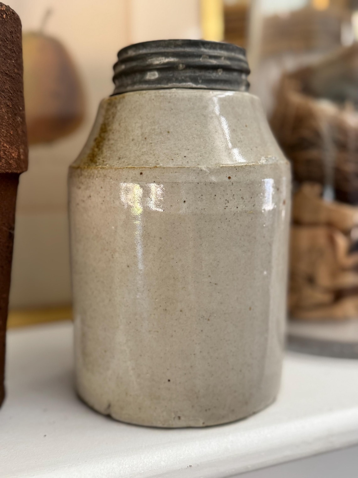 Antique Stoneware Jar / Fruit / Canning Jar / Macomb Pottery Co / Crock ...
