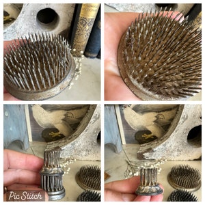 5 Vintage Round Spiked Frogs / Frog / Floral / Arrangement / Florist ...