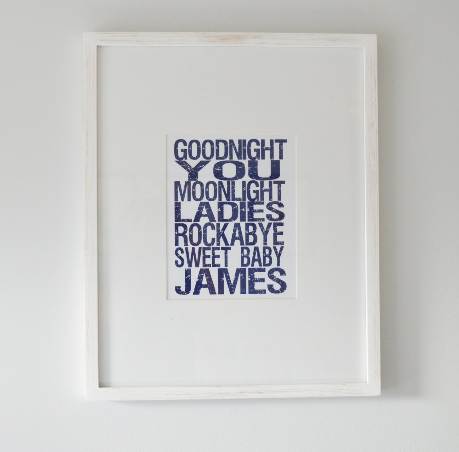 Rockabye Sweet Baby James Printable 8x10 - Nursery Art - Etsy