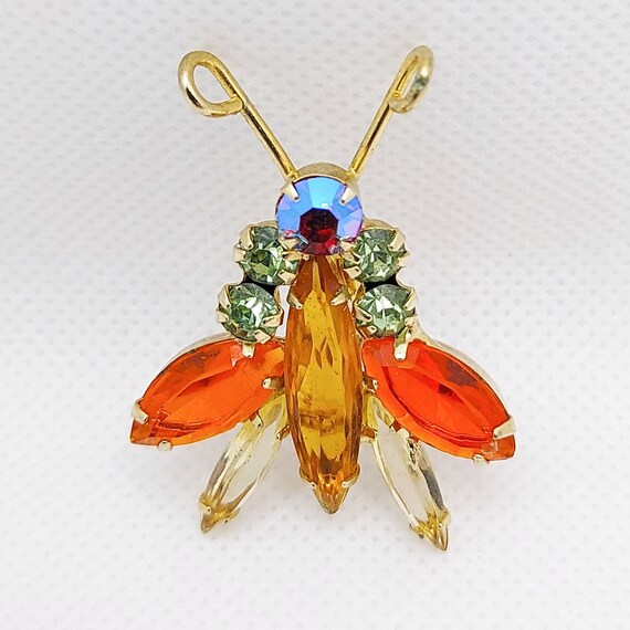 Delizza and Elster Flying Bug Insect Pin Brooch Vinta… - Gem