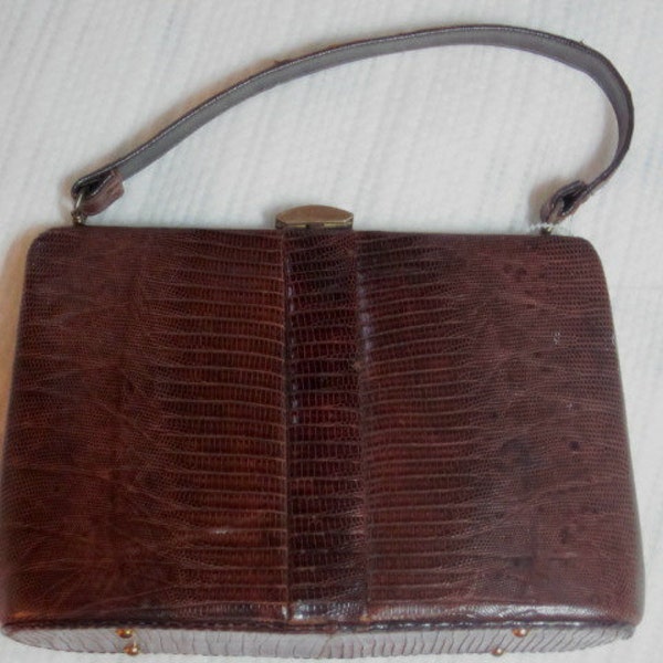 Lizard Skin Handbag - Etsy