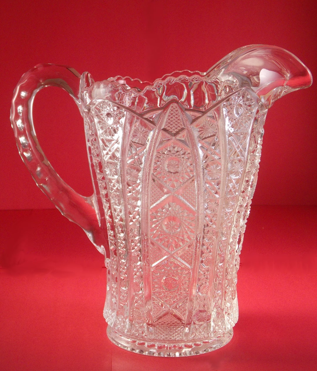 Ornate Vintage EAPG Pitcher - Etsy