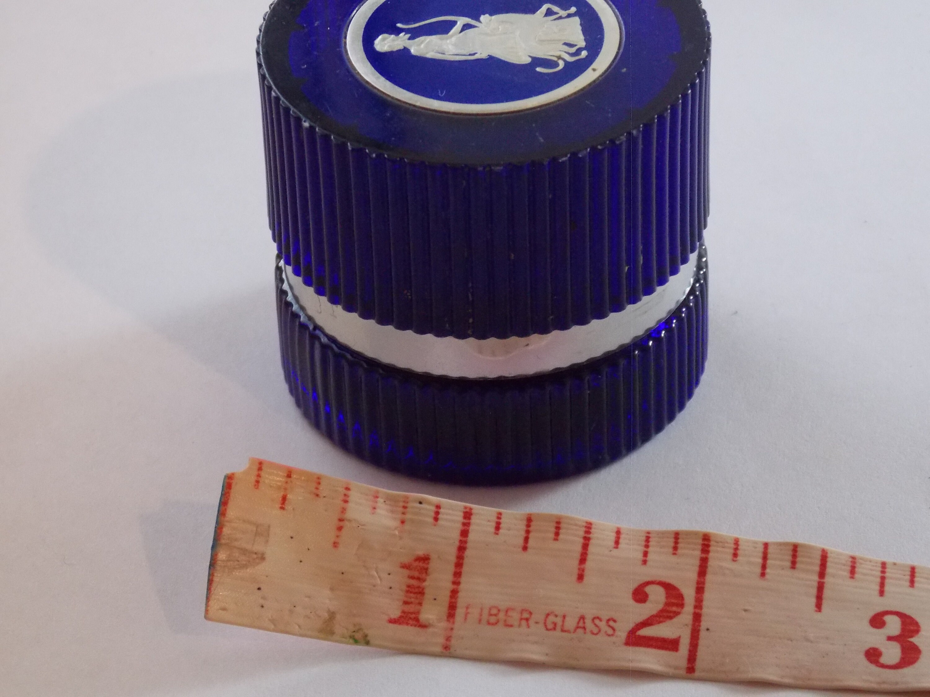 Pair Vintage Cobalt Blue Avon Jars - Etsy