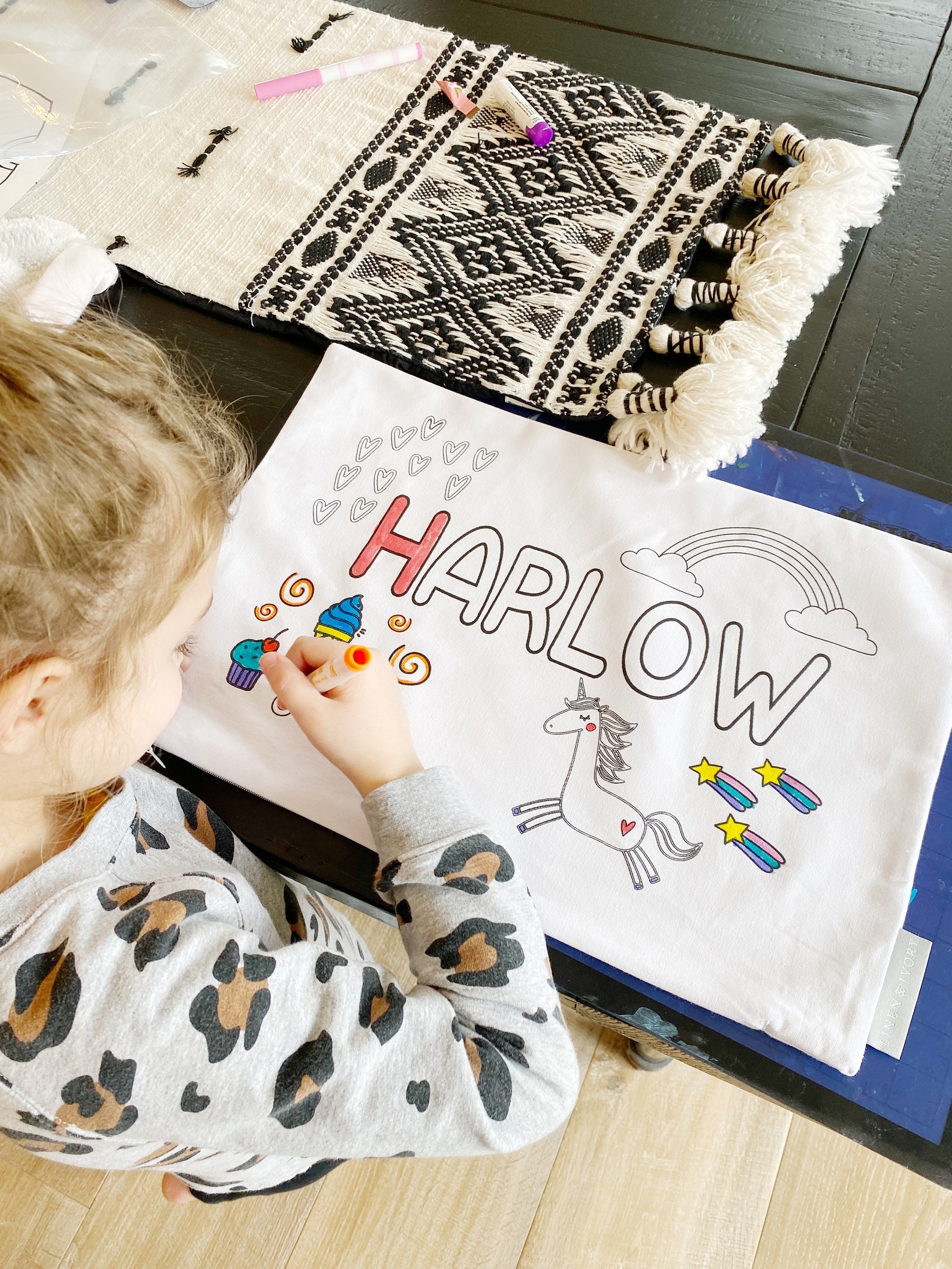 Kids Custom Coloring Pillow Cover (multiple Designs) • Kids Craft ...