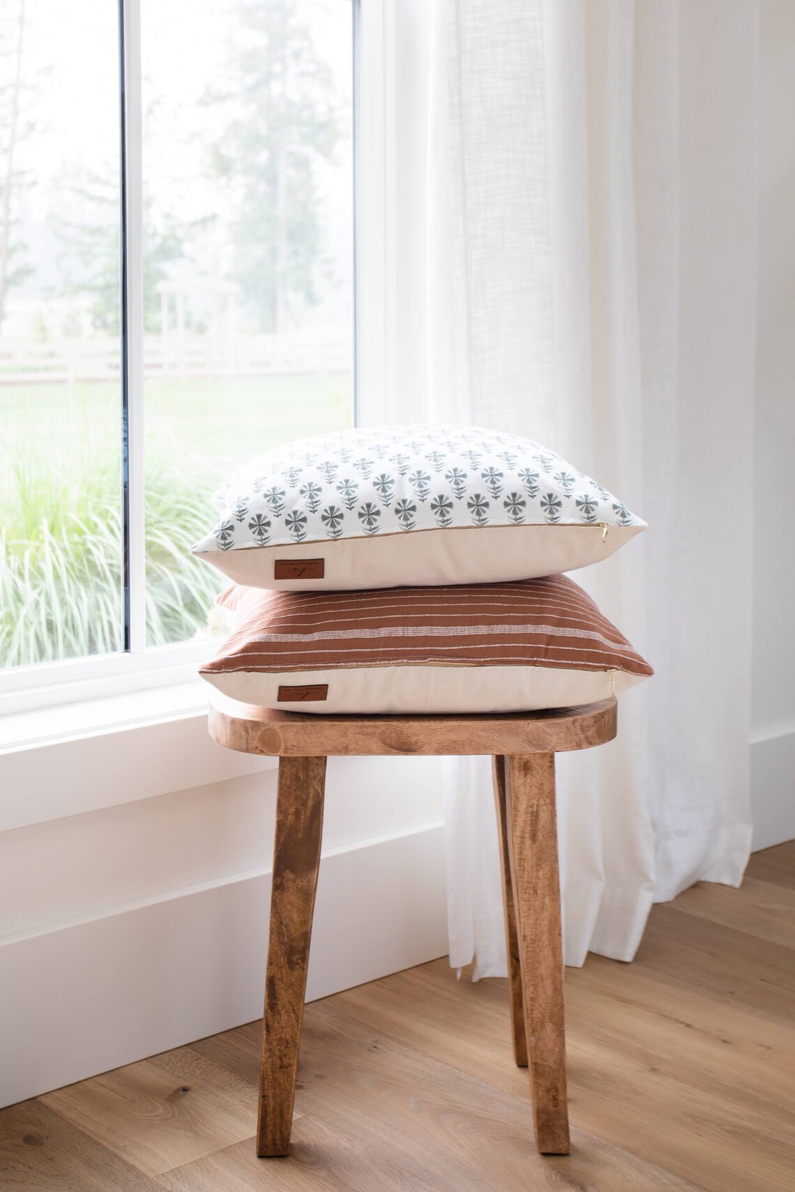 LILA Rust Linen Pillow Cover Rust Pillow Rust Throw | Etsy