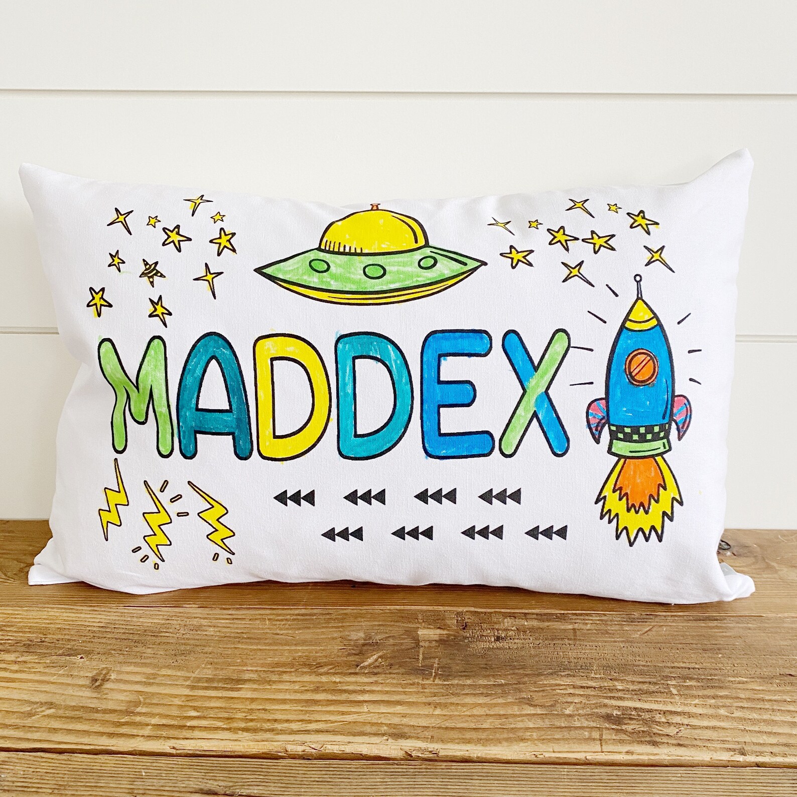 Kids Custom Coloring Pillow Cover (multiple Designs) • Kids Craft ...