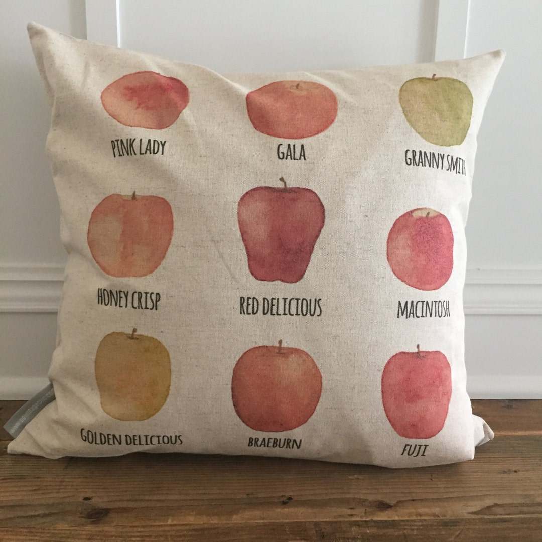 Watercolor Apples Pillow Cover - Etsy