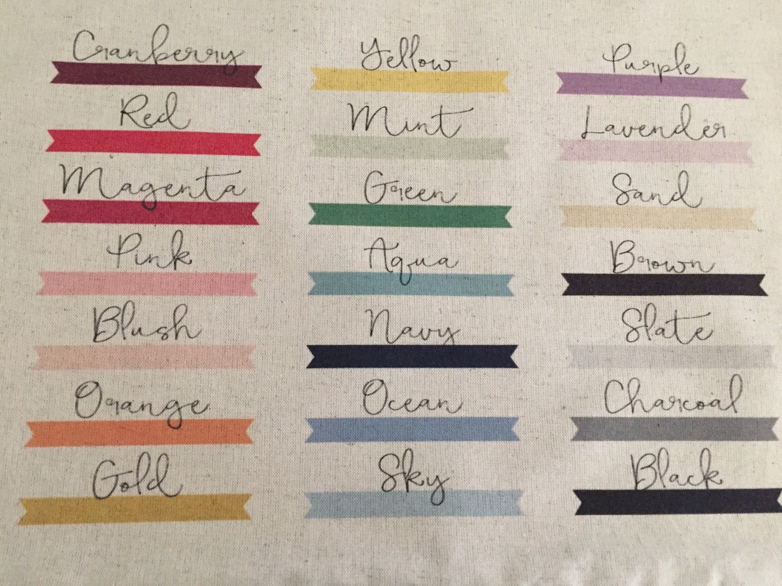 Color Listing | Etsy