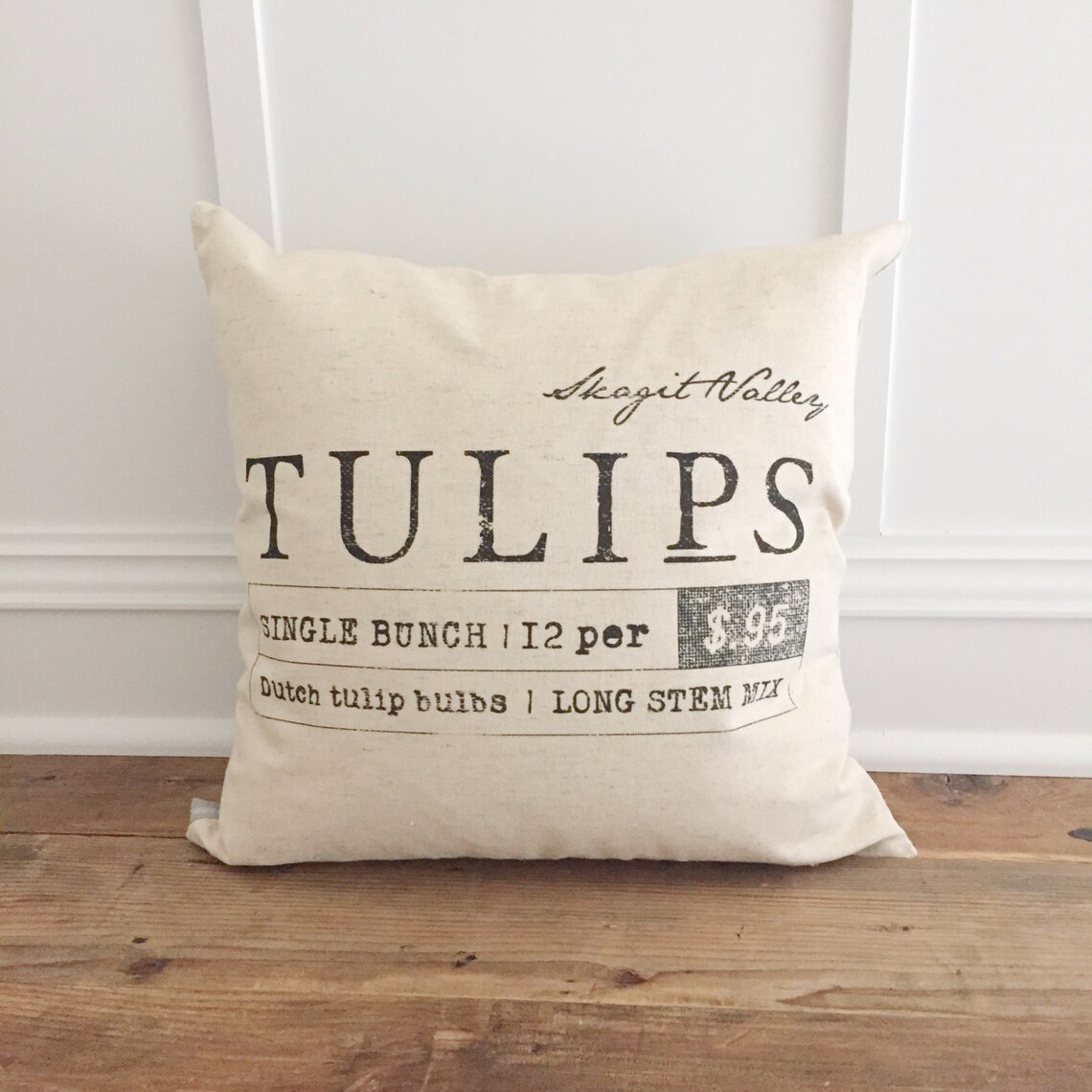 Tulip Sign Pillow Cover - Etsy