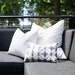 REAGAN Indoor/outdoor White Woven Pillow Cover White Pillow Waterproof ...