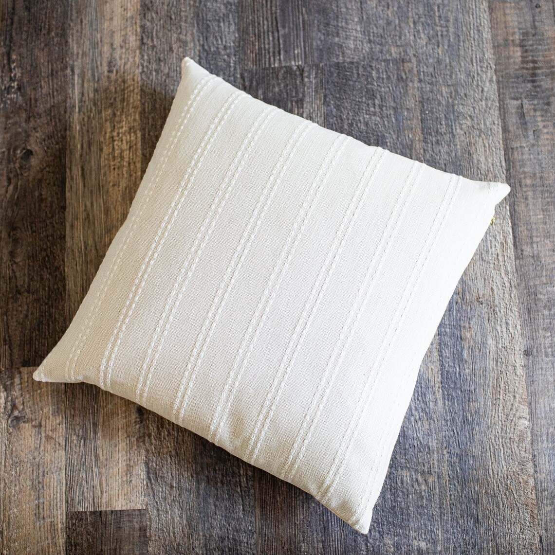 Neutral Striped Linen Throw Pillow Cover | 'grace' Texture Design - Etsy
