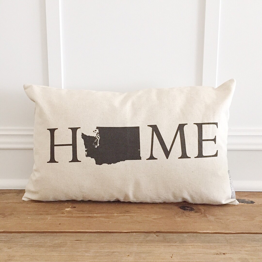 CUSTOM State Home Pillow Cover - Etsy