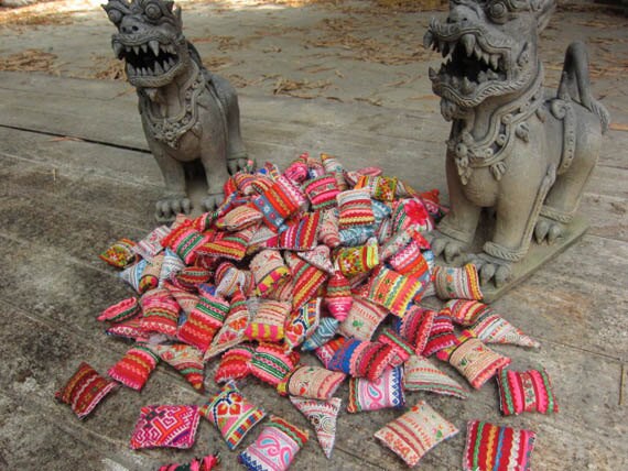 25pcs Hmong Embroidered Miniature Cushions Pillows Hmong - Etsy