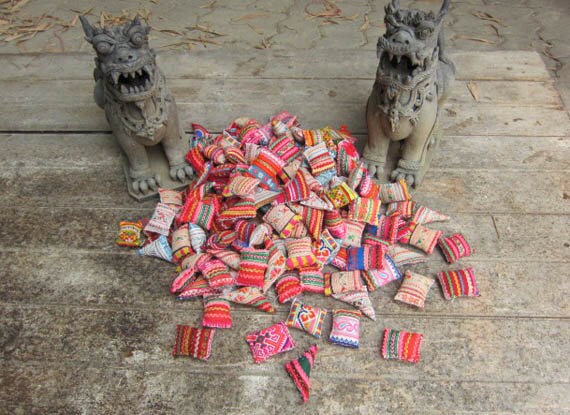 25pcs Hmong Embroidered Miniature Cushions Pillows Hmong - Etsy