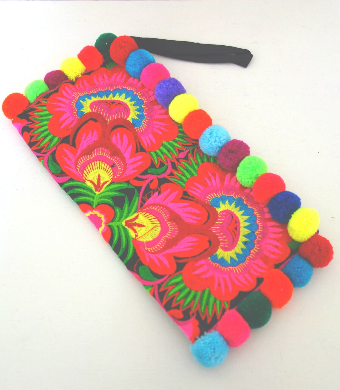 Pom Pom Clutch Pompom Purse clutch Bag Bags and - Etsy