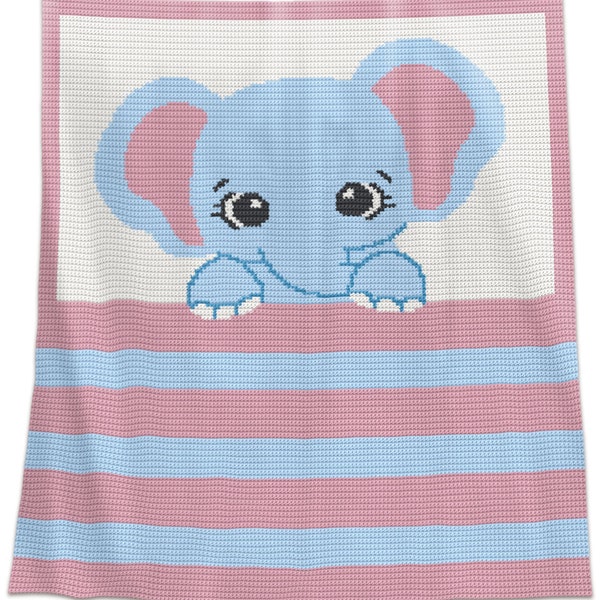 Crocheted Elephant Blanket - Etsy