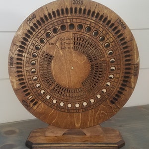 The Original "moon Wheel", A Kinetic 60 Year Lunar Calendar, Moon Phase ...