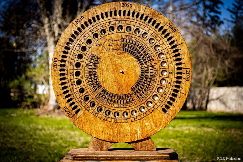 Moon Wheel, 60 Year Lunar Phase Calendar Astronomical Calculator ...