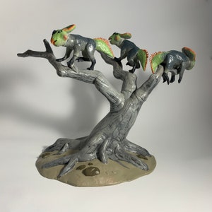 All Yesterdays - Protoceratops Diorama - Full Colour - Etsy