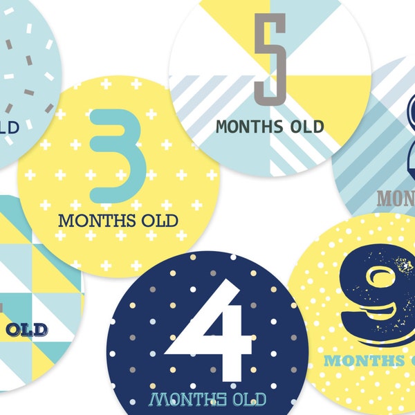 Baby Monthly Sticker - Etsy