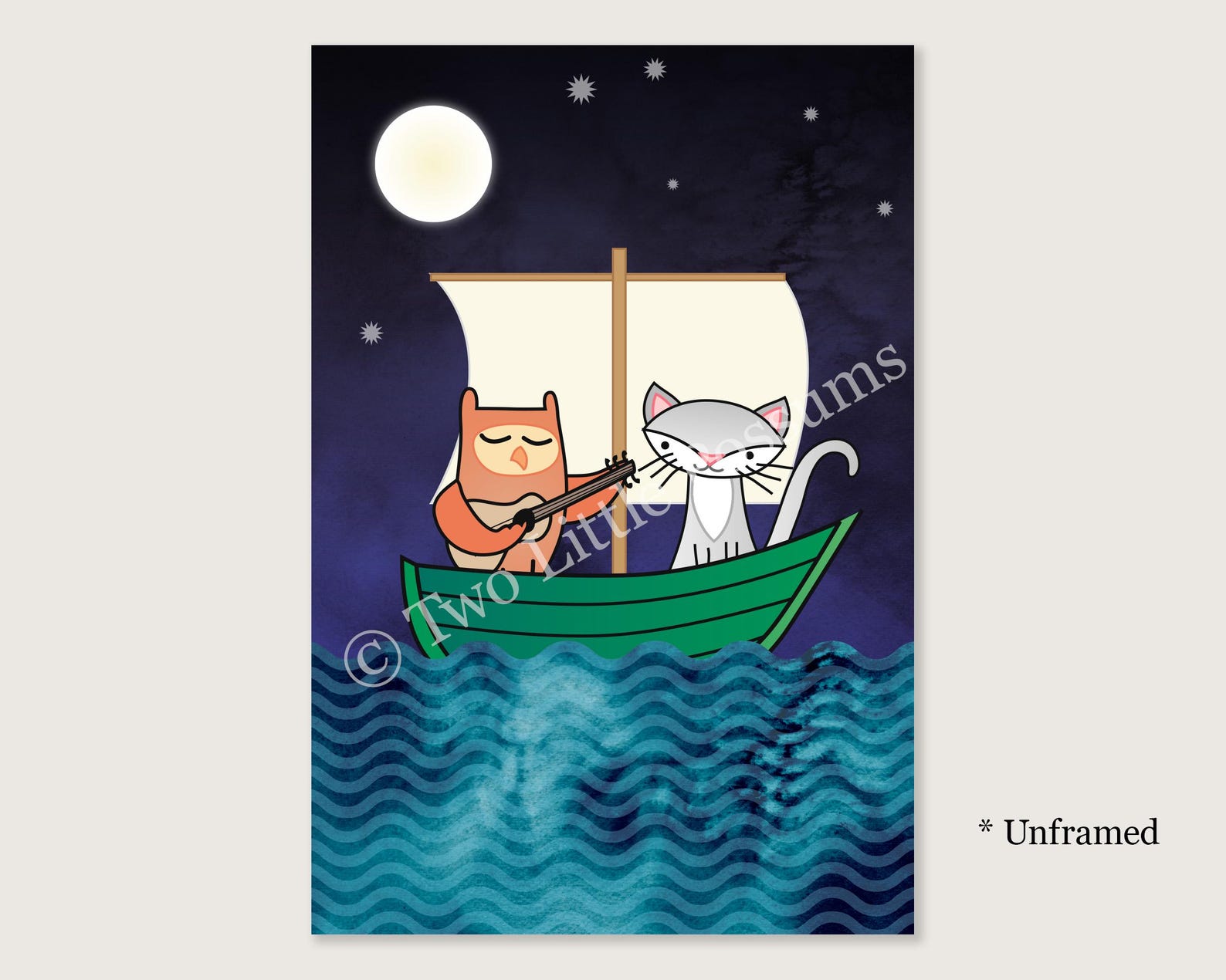 Nursery Art / Children's Decor - the Owl and the Pussycat - Nursery ...