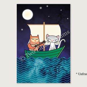Nursery Art / Children's Decor - the Owl and the Pussycat - Nursery ...