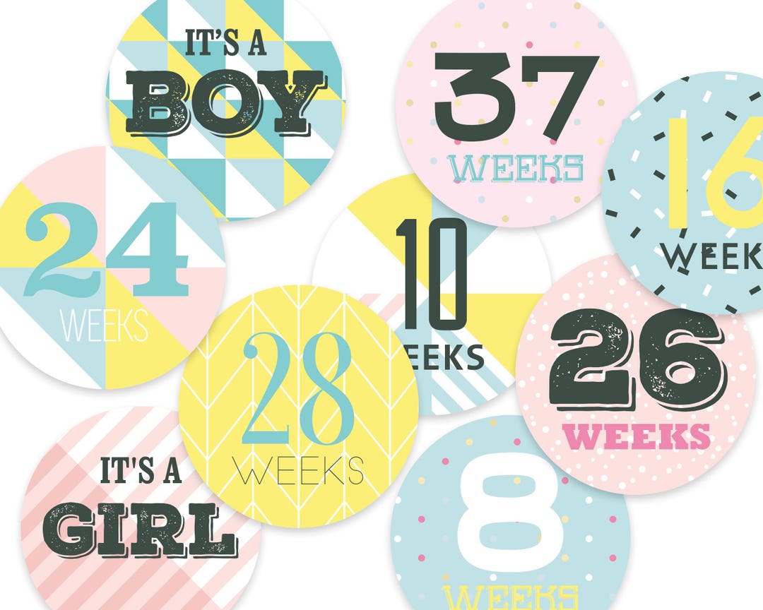 Geometric Pregnancy Belly Stickers: Baby Bump Photo Prop - Etsy
