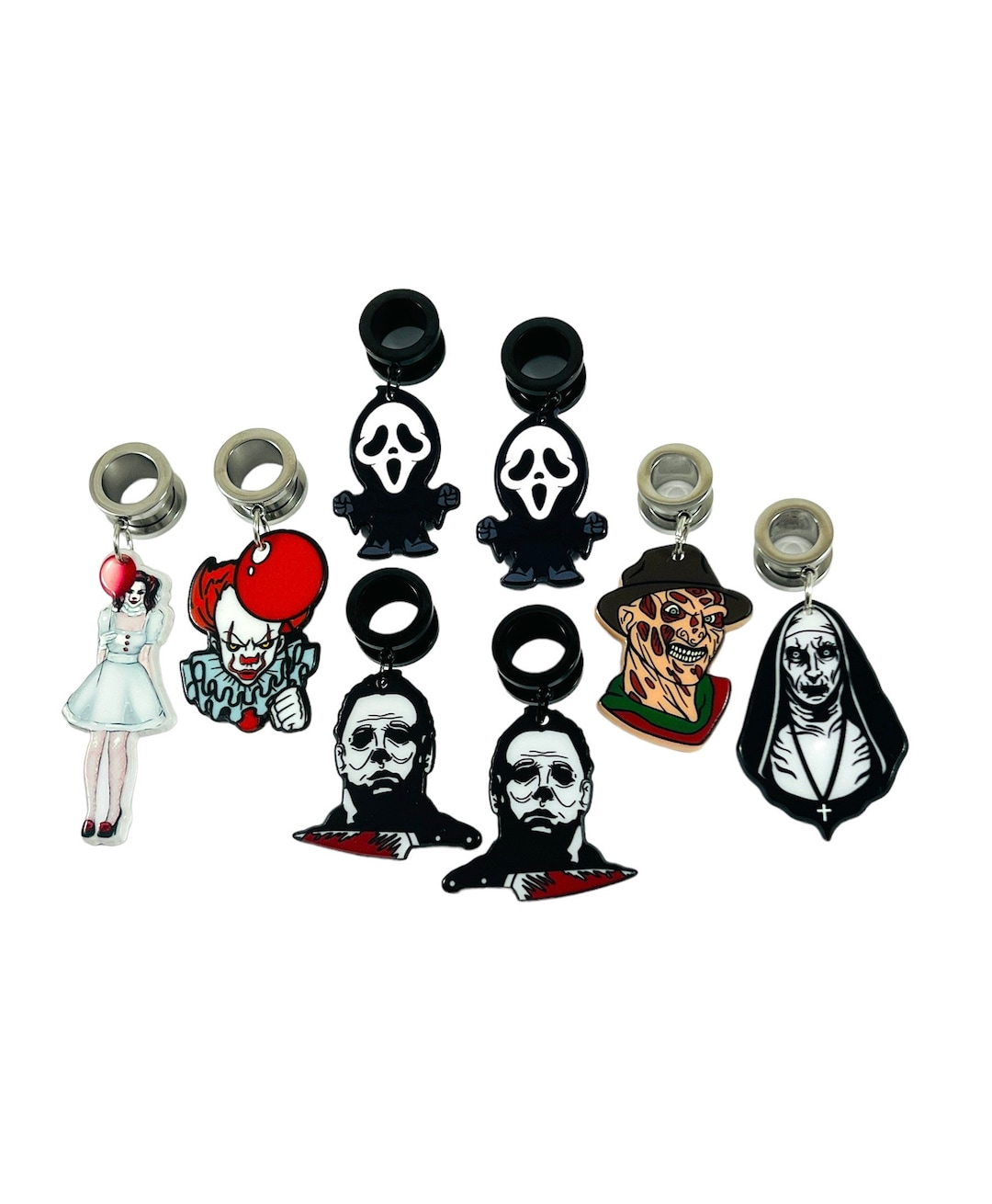 Horror Movie Dangle Gauges Mix and Match Your Choice Color and Style ...