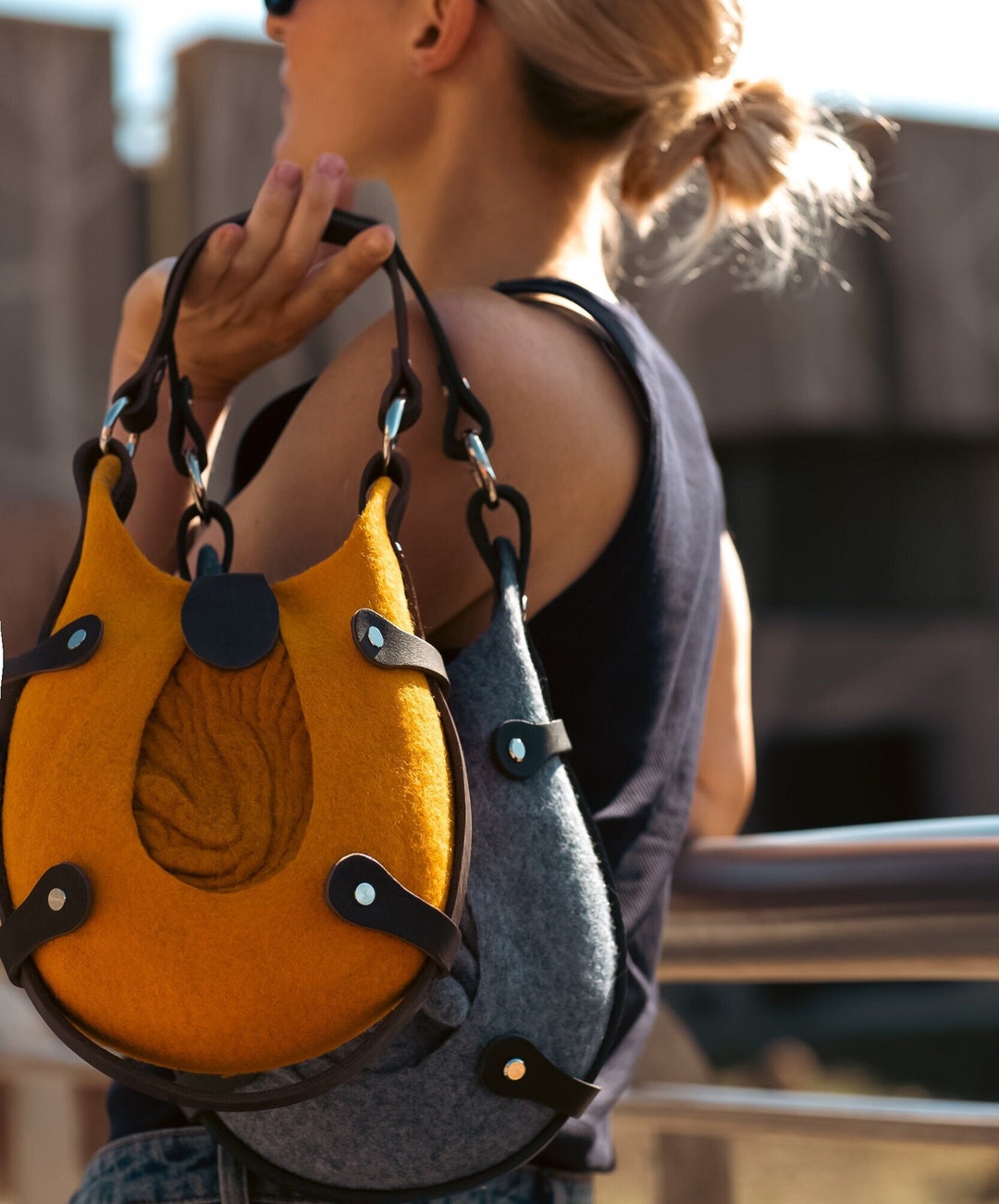 Video Tutorial MINI Felt Bag + 3 Sets of Leather Accessories. - Etsy