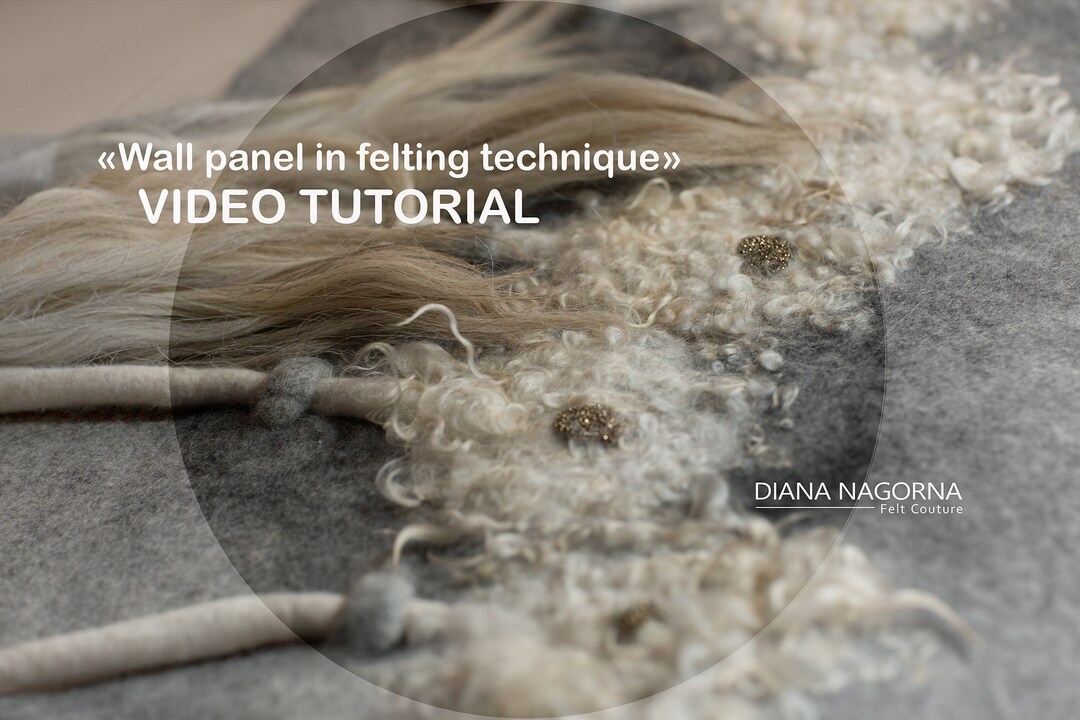 Wet Felt Wall Panel Video Tutorial: Boho Decor Course - Etsy