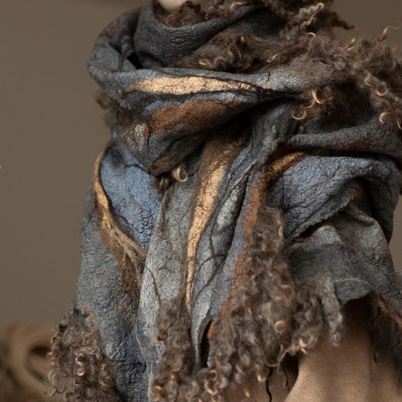Nuno Felted Scarf - Etsy