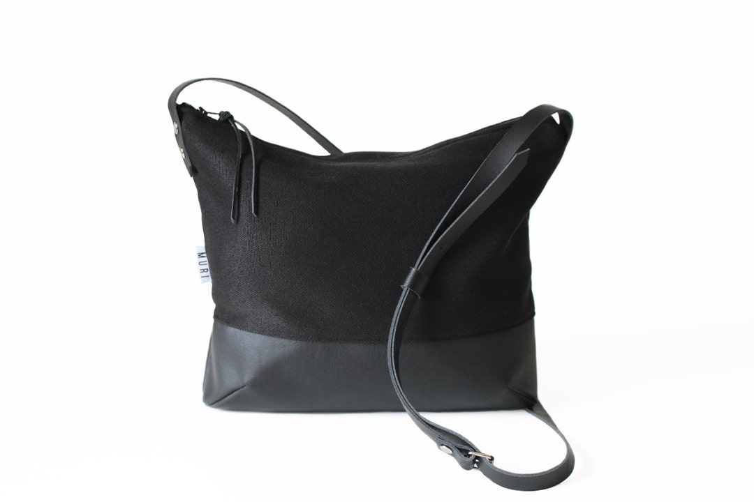 Small Shoulder Bag Made of Canvas Fabric, Simple Women's Handbag With ...