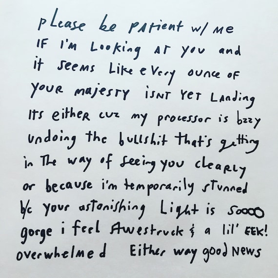 Please Be Patient poem | Etsy