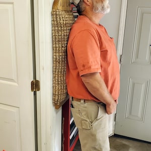 Wall Mounted Back Scratcher, Rustic Jute Back Massager, Man Cave Decor ...