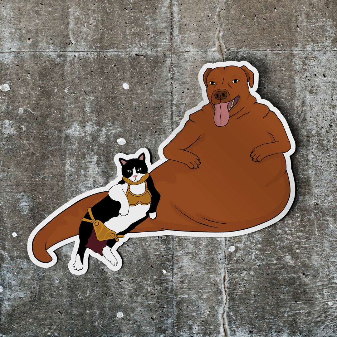 Jabba the Mutt Sticker - Etsy