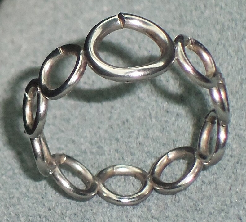 Chainmail Ring "ring Mail" Welded Size 9 - Etsy