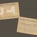 Vintage Style Wedding Invitation With Two States, Rustic Kraft Look ...