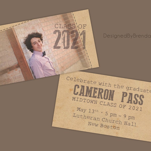 Graduation Party Mini Invitation - Etsy