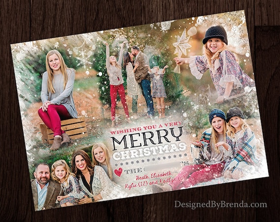 Unique Custom Christmas Cards Custom Illustrated Family Christmas Card