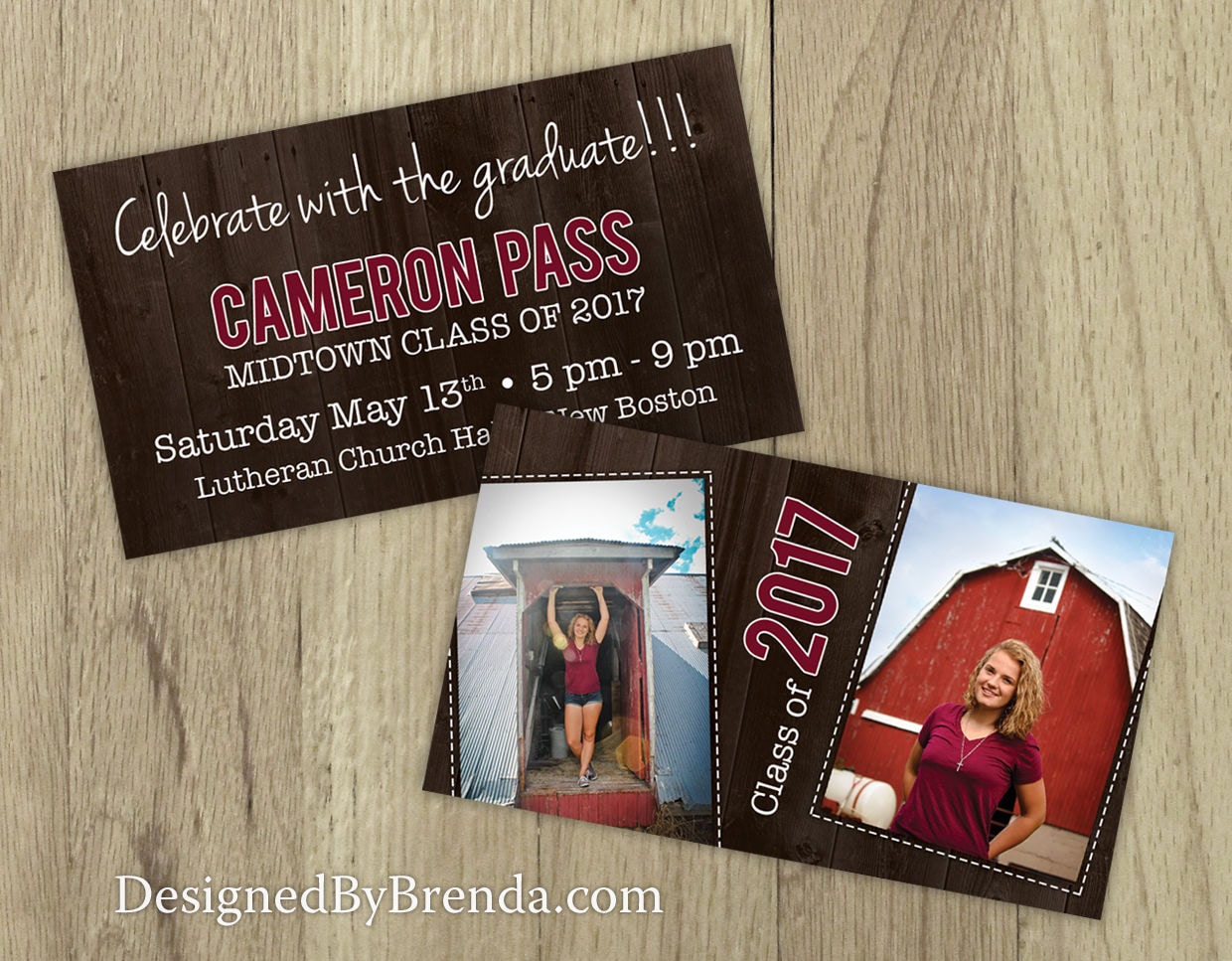 Mini Graduation Party Invitations With Photos Business Card - Etsy