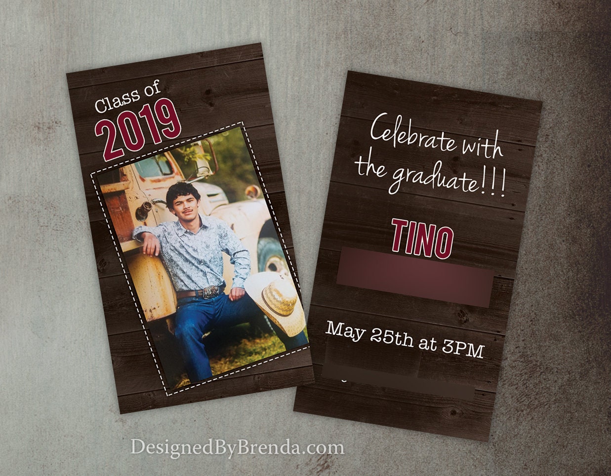 Mini Graduation Party Invitations With Photos Business Card - Etsy
