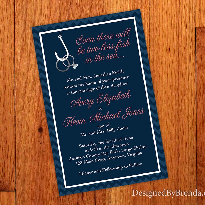 Fishing Wedding Invitation - Etsy