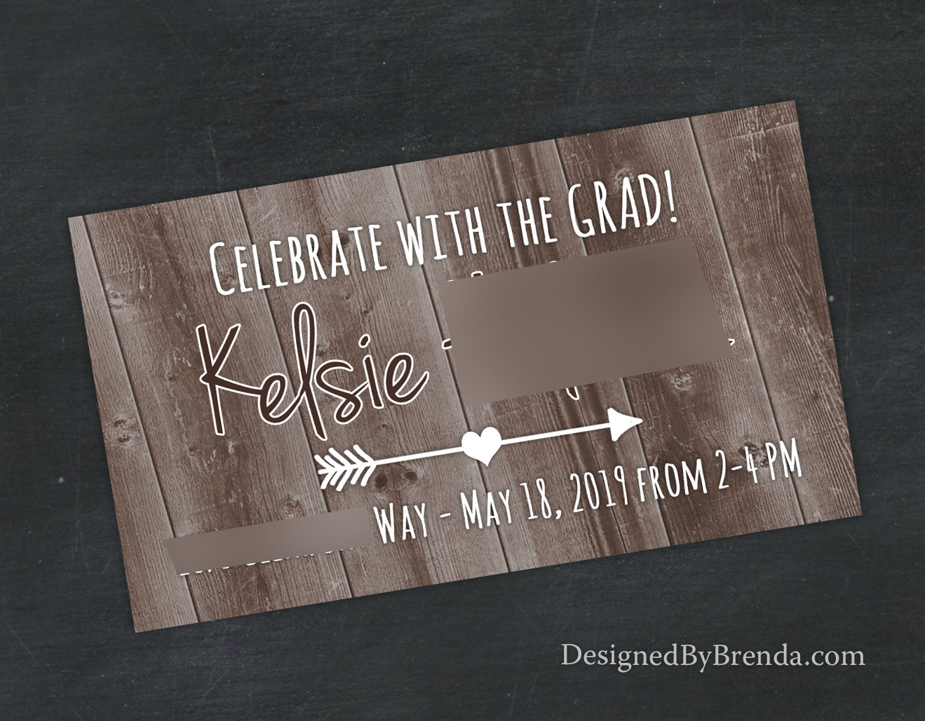 Modern Pocket Sized Graduation Party Invitations With Photo - Etsy